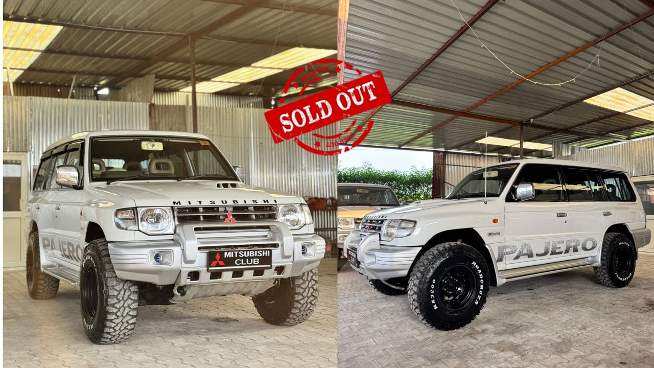 Mitsubishi Pajero 4x4 SUV White Fully Modified Sold Car Transport ...