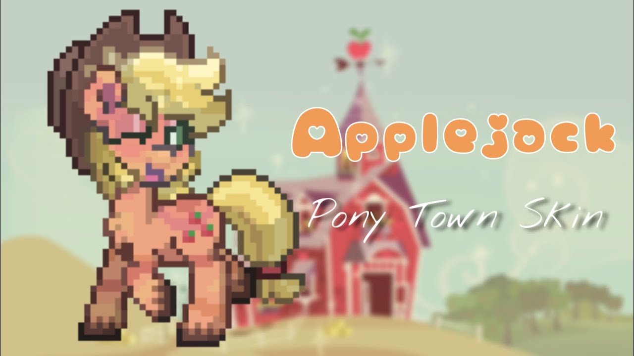 🦄 | Applejack Pony Town Skin Tutorial ~ My Little Pony - YouTube