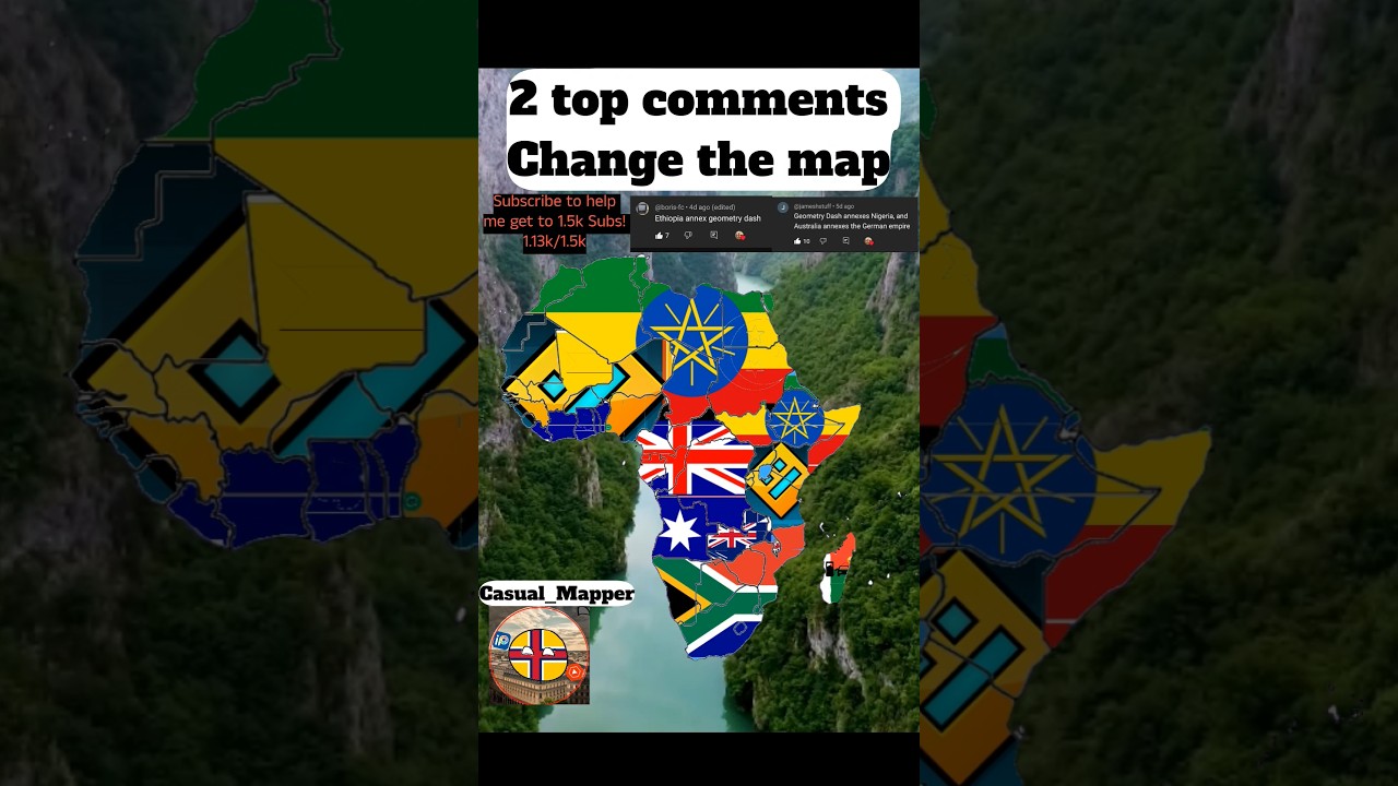 Top comments change Africa, part 24 🌍 #geography #mapping #map #countries #flags - YouTube