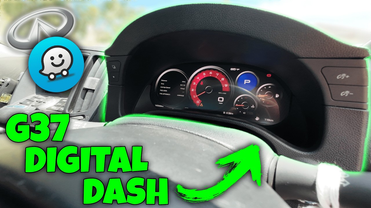 Infiniti G37 Digital Dash Speedo Cluster Upgrade With Apple CarPlay ...