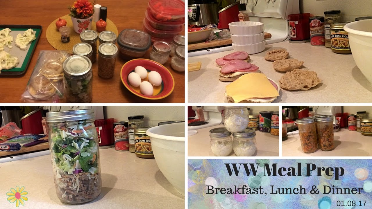 Weight Watchers Meal Prep | Breakfast, Lunch & Dinner Prep | 01.08.17 ...
