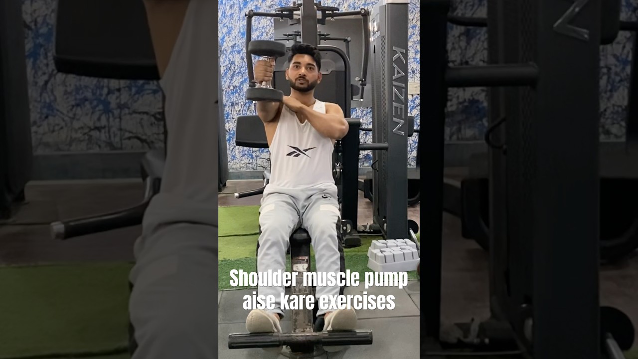Shoulder muscle pump aise kare #shoulderexercise #shoulderworkout # ...