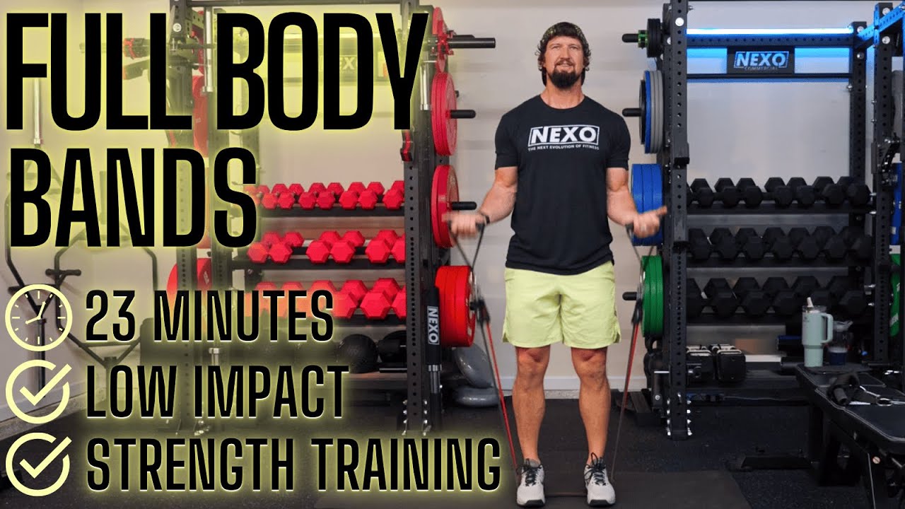 Resistance Band Full Body Workout + Cardio - YouTube