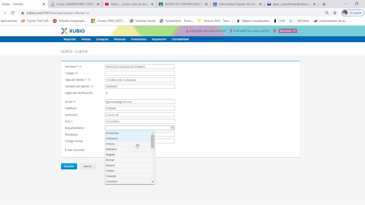 Xubio S07 Crear Terceros Xubio - YouTube