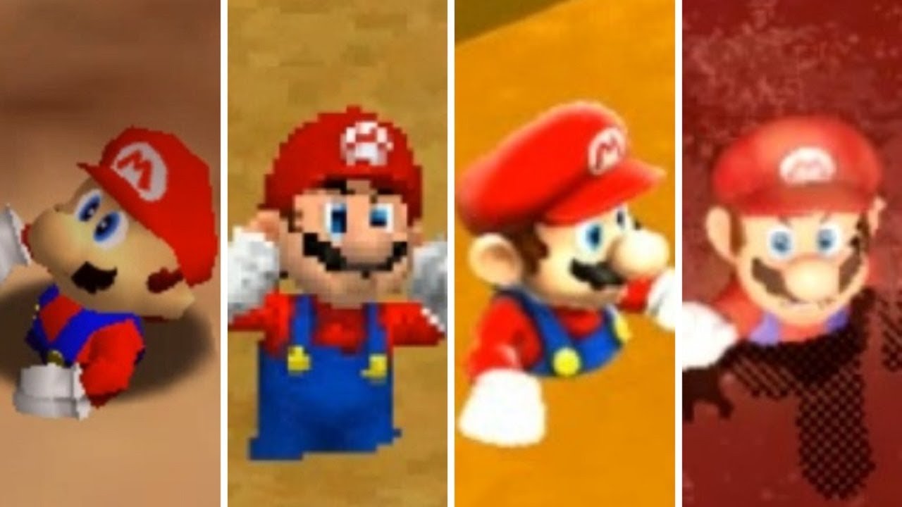 Evolution of Mario Sinking in Quicksand (1988-2019) - YouTube