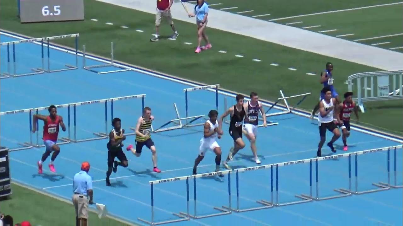 2023 IHSA Boys State Championship - Class 3A 110m Hurdle Final - YouTube