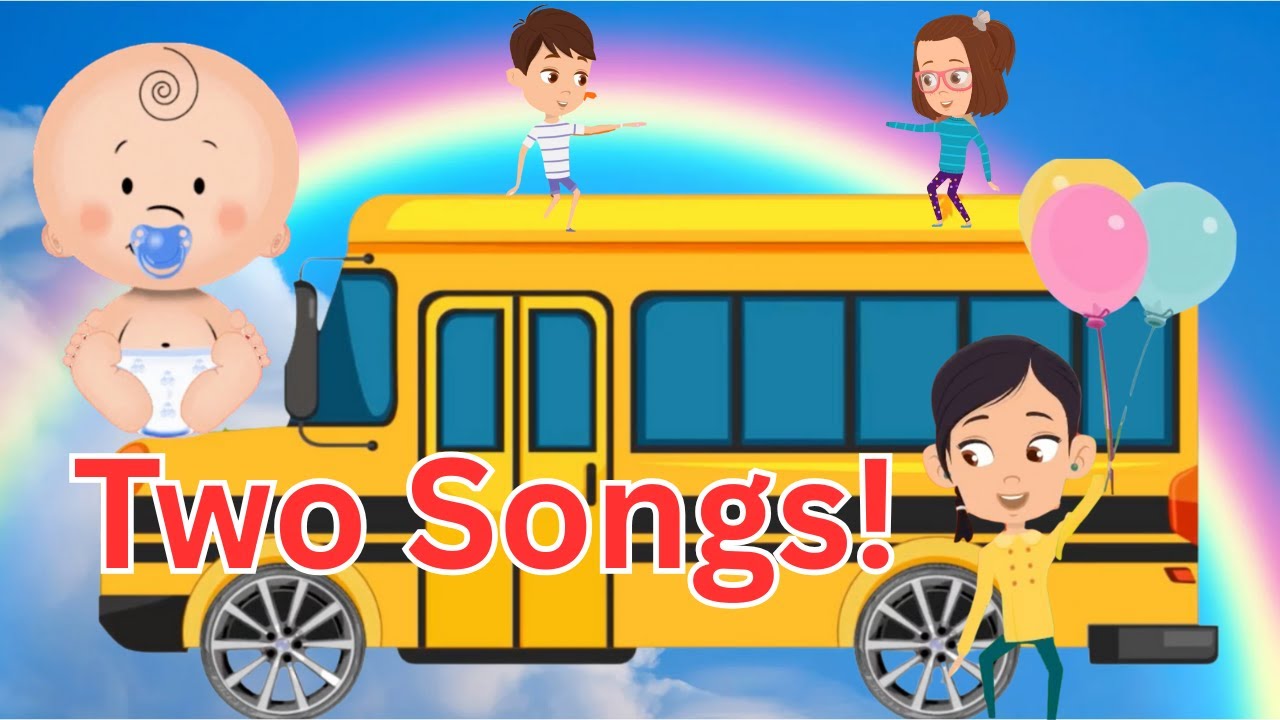 Wheels on the Bus 🚌 & Five Little Kids Farting 🤭 | Funny Nursery Rhymes ...