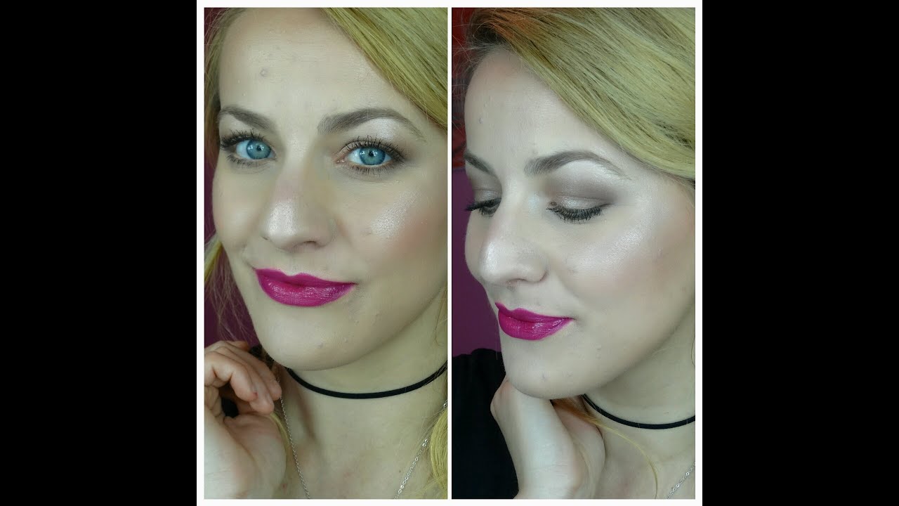 First Makeup Tutorial | Natural Eyes w/ Bold Lips - YouTube