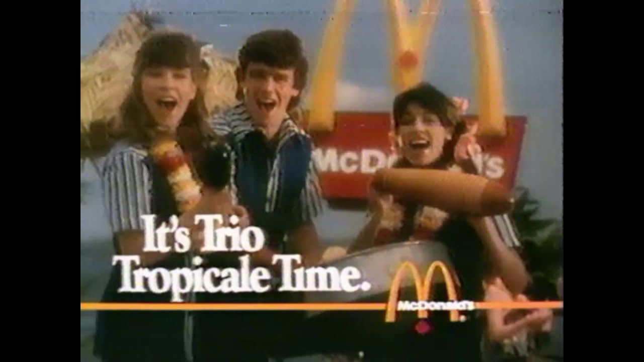 1983 McDonalds Trio Tropicale Commercial - YouTube