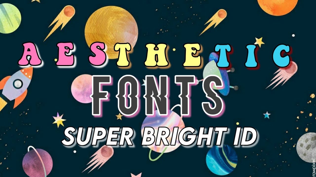 AESTHETIC FONTS ON DAFONT 2020 | Super Bright ID - YouTube