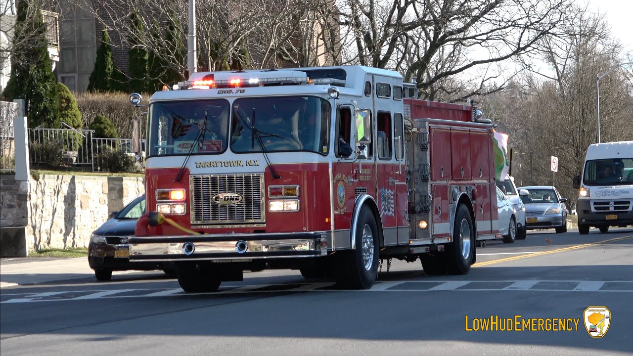 Tarrytown FD Car 2463 & Engine 80 (Spare) Relocating - YouTube