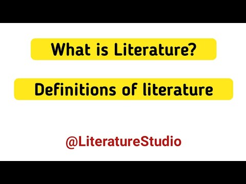 What is Literature?|Definitions of literature by four major literary ...