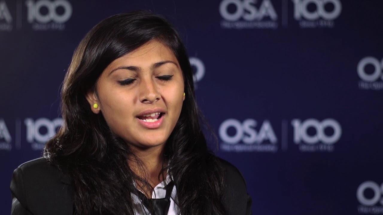 Vandana Gupta was inspired to pursue optics because of a professor--OSA ...