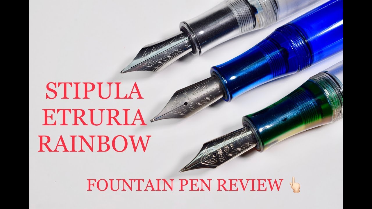 Stipula Etruria Rainbow Review (14k Flex | T-Flex | V-Flex) - YouTube