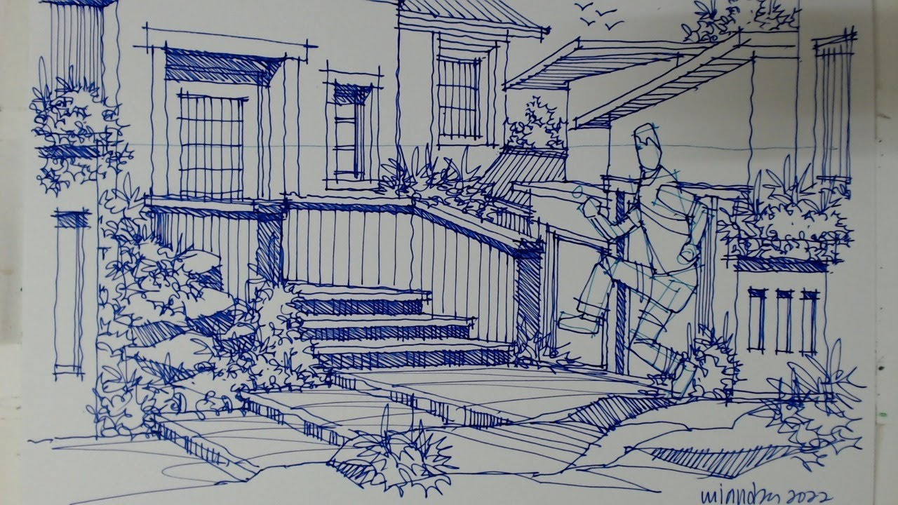 How to draw a room in one point perspective? @miandza #shorts - YouTube