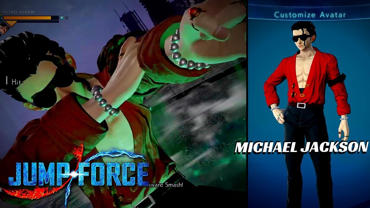 HOW TO CREATE MICHAEL JACKSON IN JUMP FORCE| CUSTOM CAC - YouTube