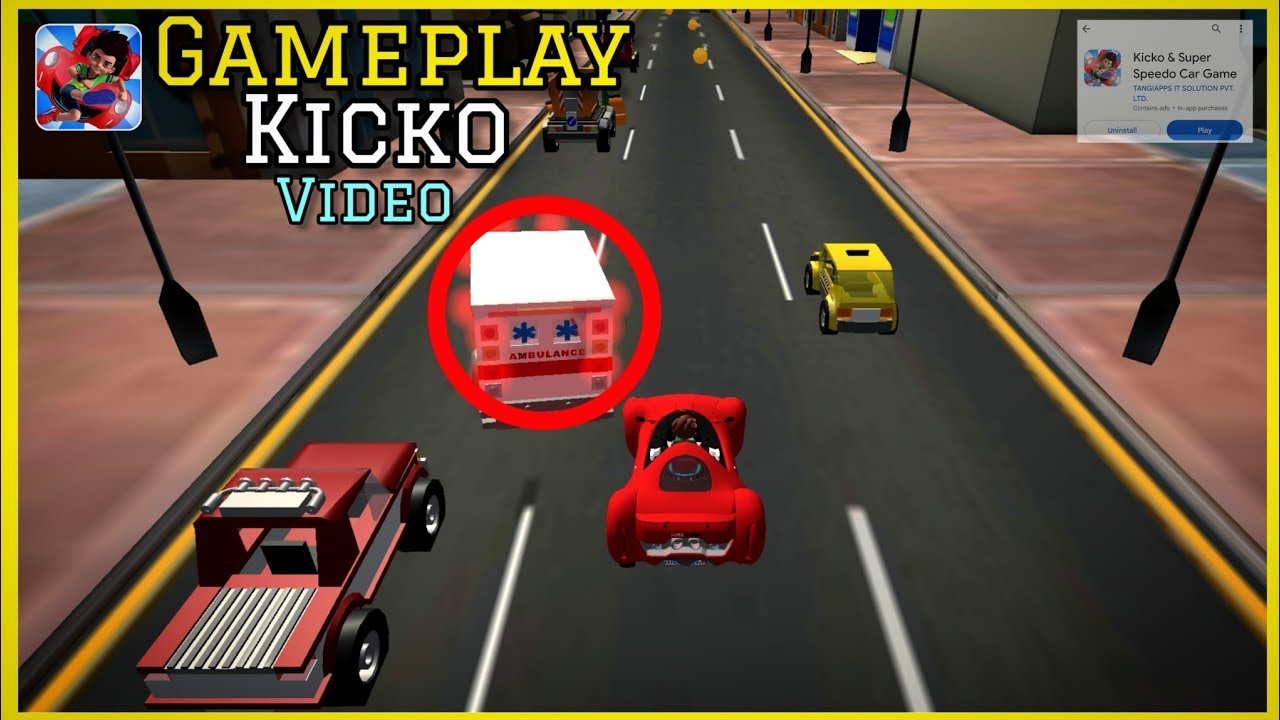 Kicko and Super Speedo Car🚘 Game Funny Gameplay Kicko Super Game🎮 - YouTube