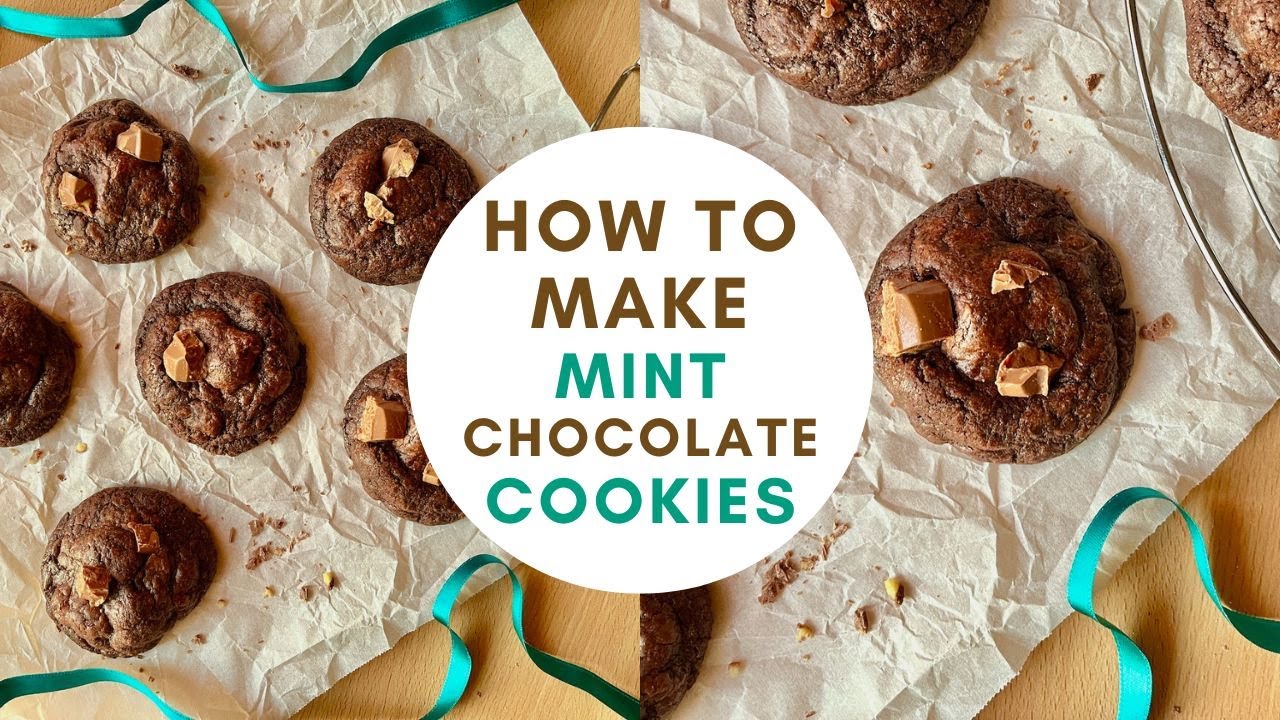 how to make mint chocolate cookies - easy christmas cookie recipe ...