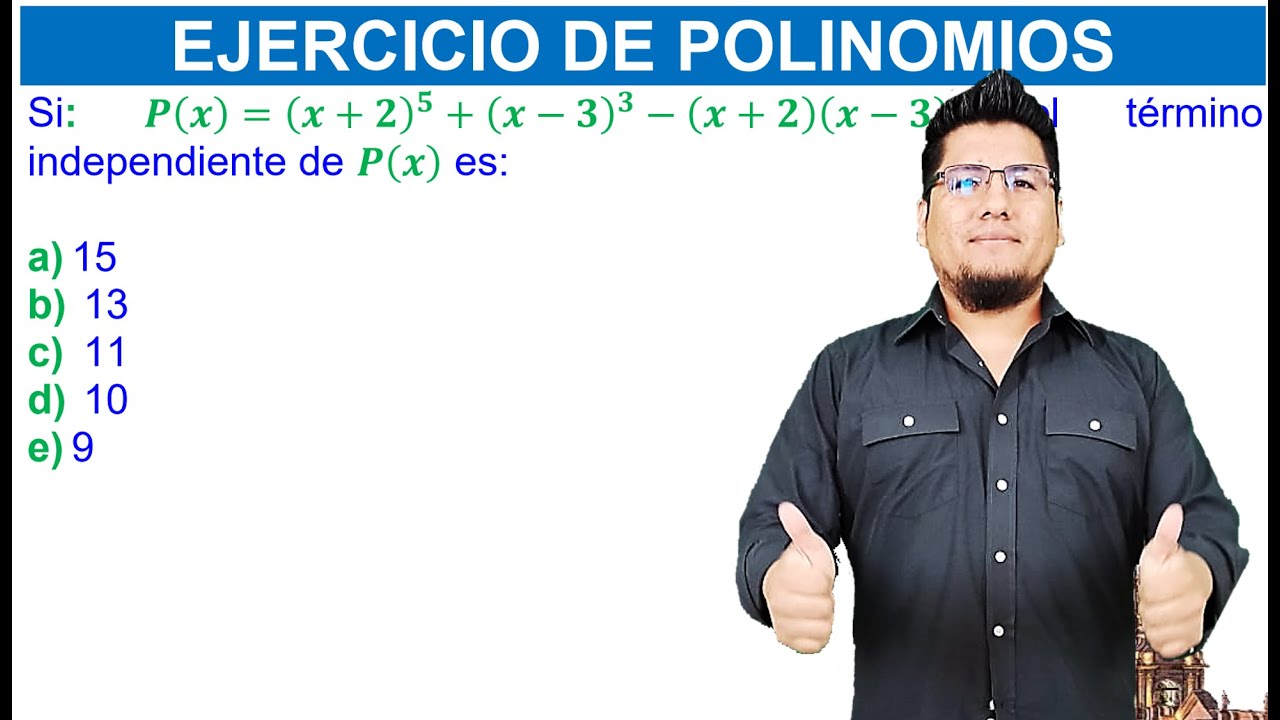 CÁLCULO DEL TÉRMINO INDEPENDIENTE DE UN POLINOMIO - YouTube