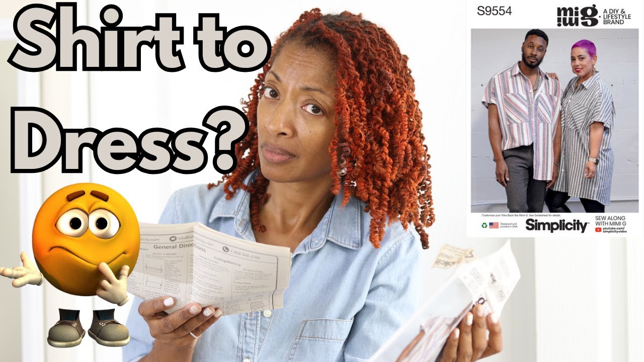 Turn This Shirt Into A Curved Hem Dress! Simplicity 9554 - YouTube