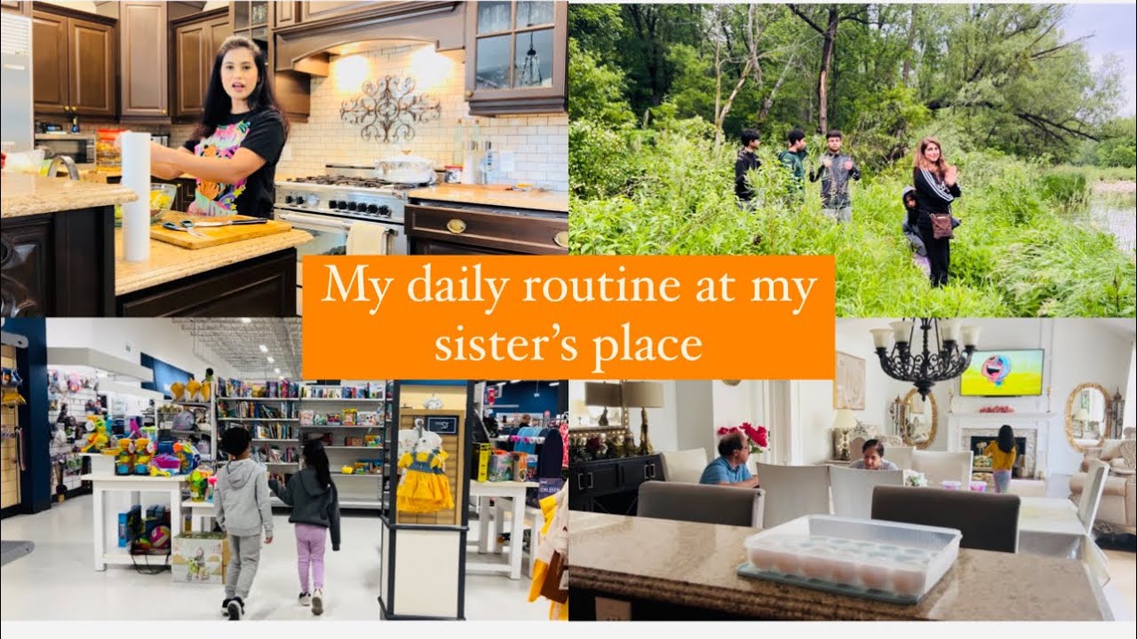 My daily routine at my sister’s place - YouTube