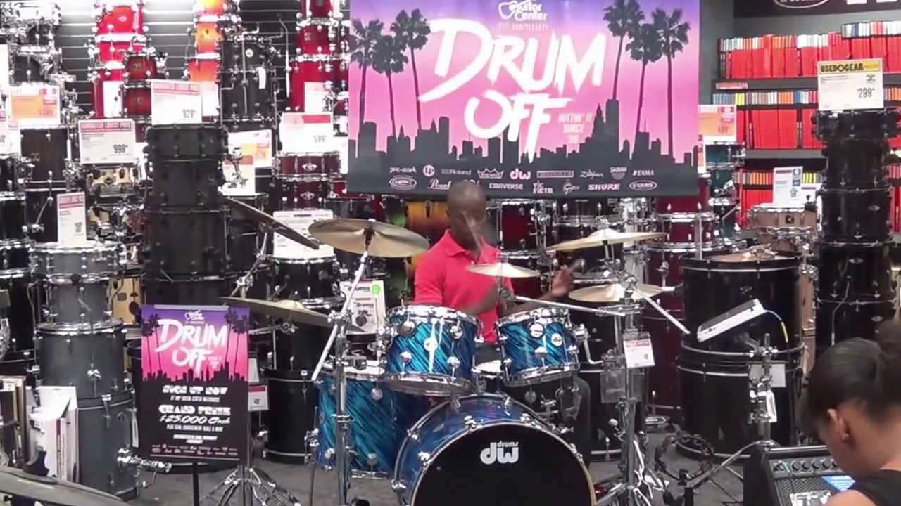 Guitar center drum off - YouTube