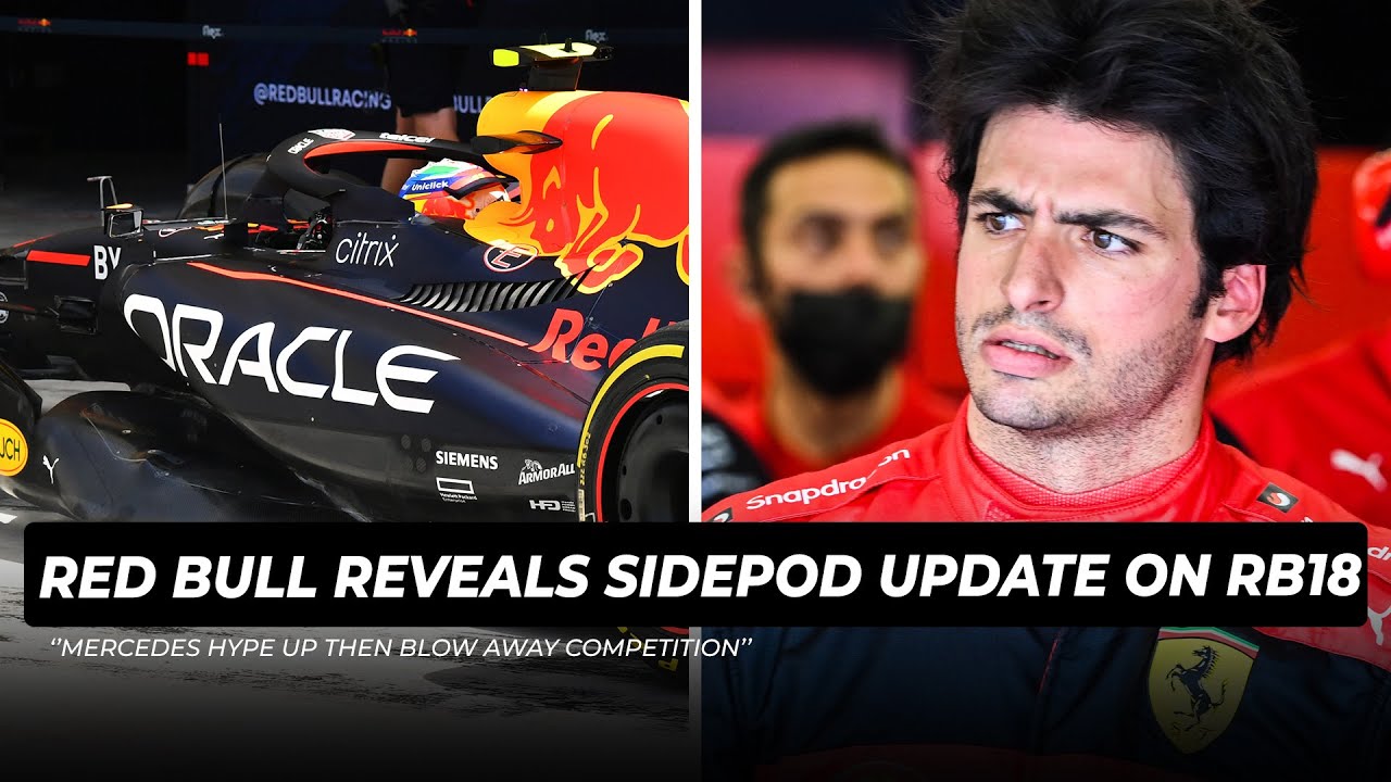 Red Bull reveals sidepod update on RB18, “Mercedes hype up then blow ...