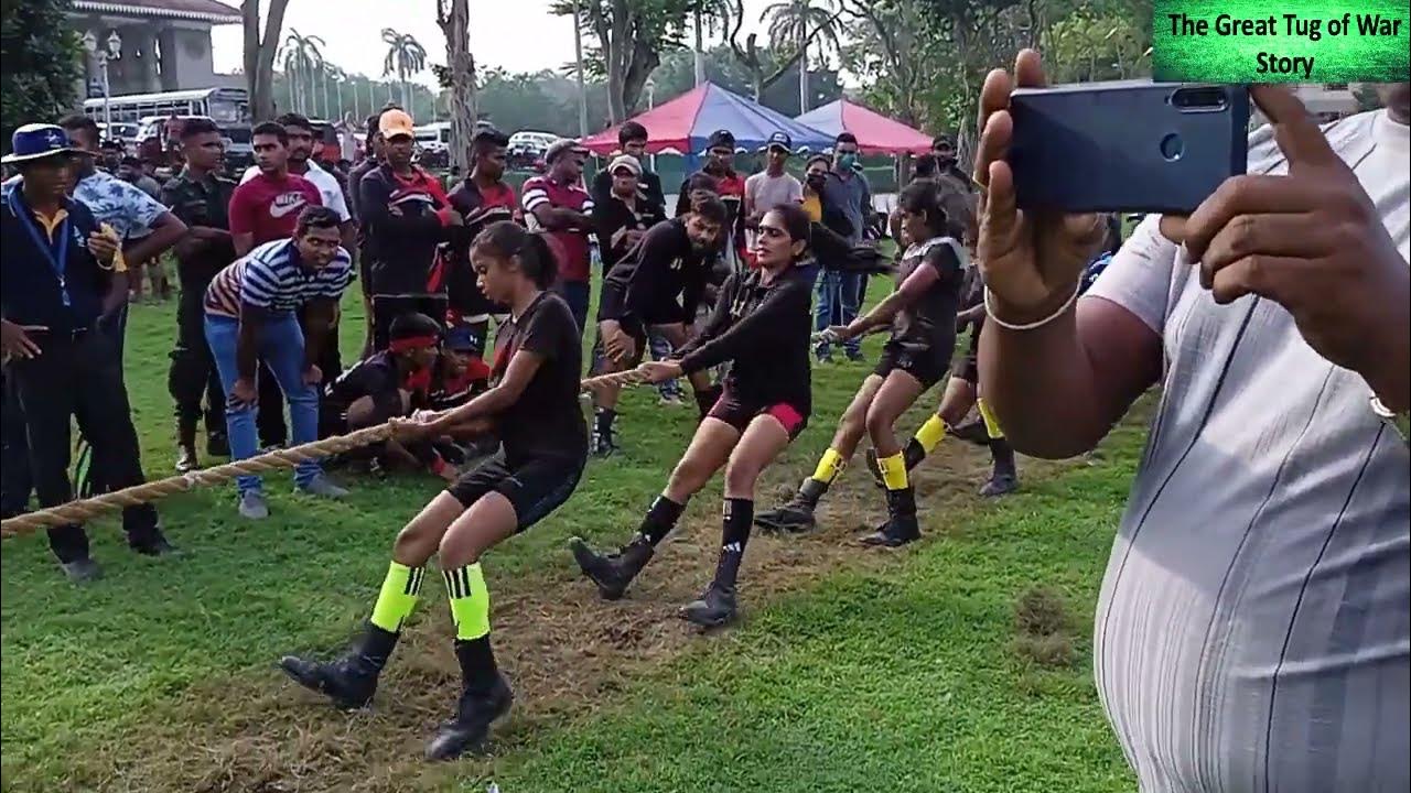 මේ පොඩි කෙල්ලෝ මේ වාගේ සද්ධන්තයොත් එක්ක හැප්පෙන එක ගැන සතුටුයි | The Great Tug of War Story ...