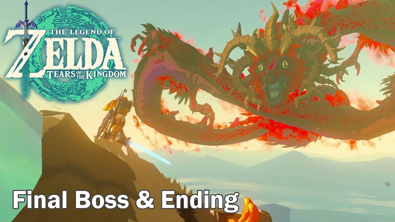 ENDING Tears of the Kingdom ZELDA Final Boss Fight Demon Dragon - YouTube