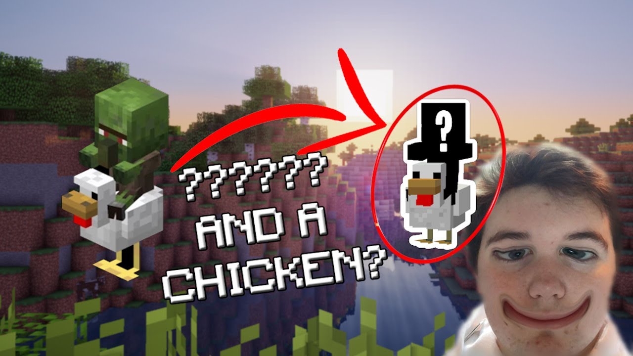 Villager and a Chicken?! Minecraft Funny moment - YouTube