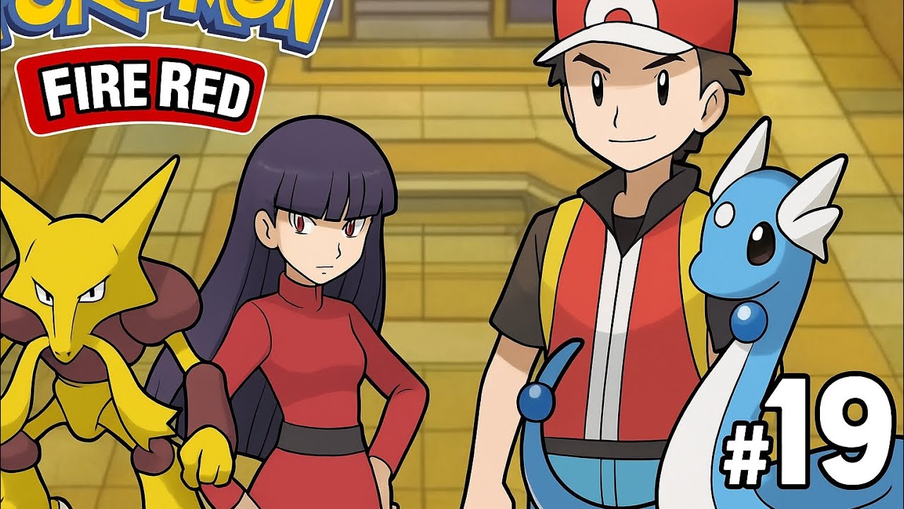 Ep. 19, "Psychic Gym Showdown 🔮? | Pokemon Fire Red Gameplay | No ...