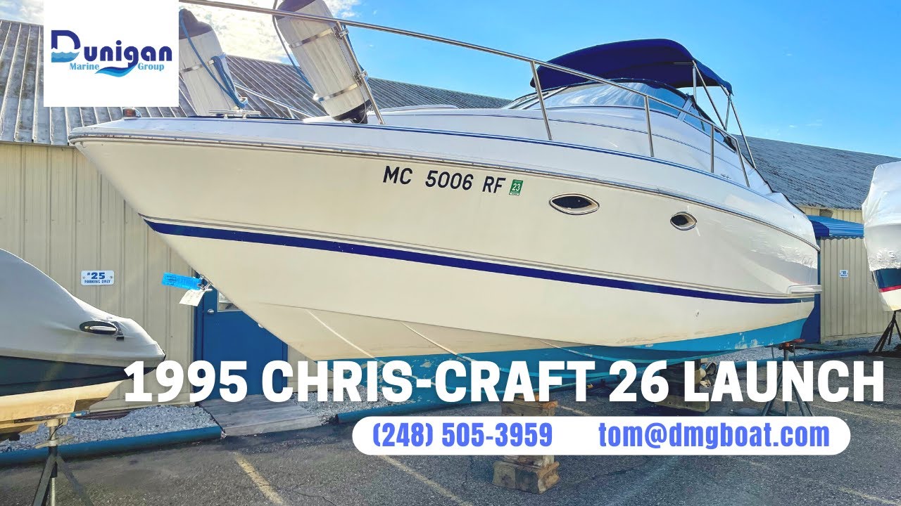 [SOLD] 1995 Chris Craft 26 Crowne Virtual Video Tour - YouTube