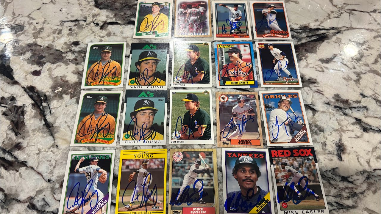TTM #73 - Mike Easler, Bill Gullickson, Larry Sheets & Curt Young ...