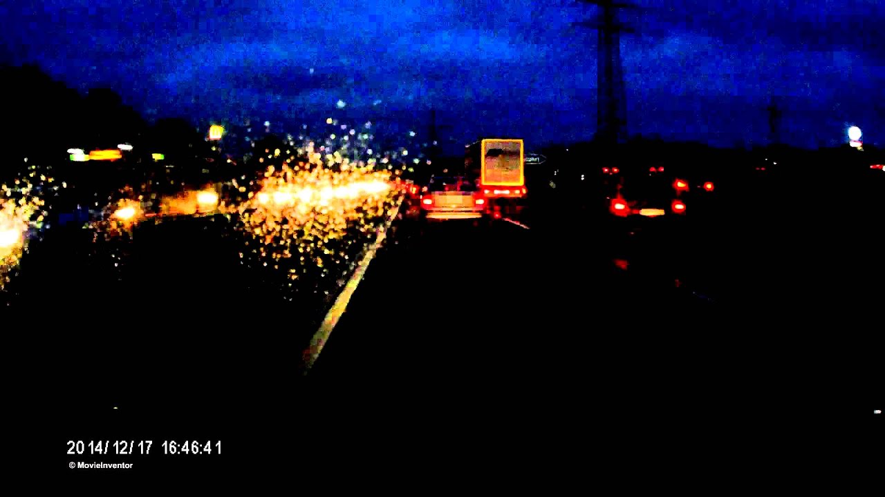 Near Accident 17 - Sudden Traffic jam on German Autobahn - YouTube