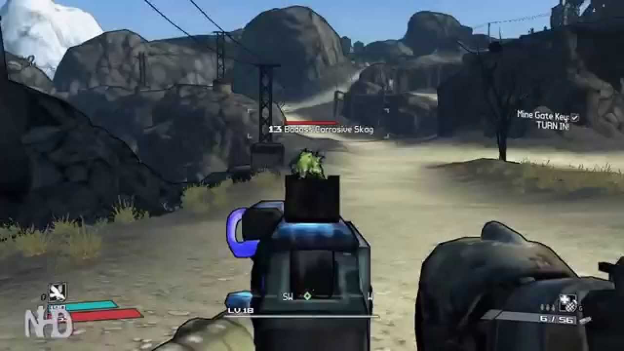 Let's Play Borderlands Part17 Combat Rifle Parts - YouTube