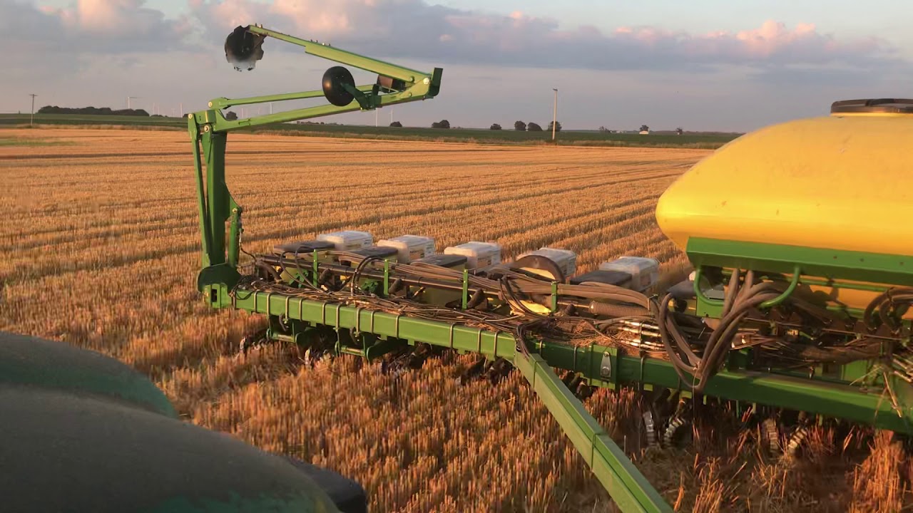 Planting double crop beans 2019 - YouTube