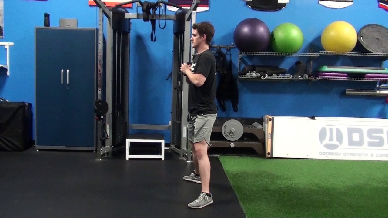 Standing Pallof Press - YouTube