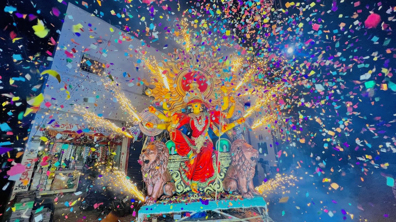 Durga Mata Aagman 2023 | SRI DEVI NAVARATHRI UTHSAVA SAMITHI- ALMASGUDA ...