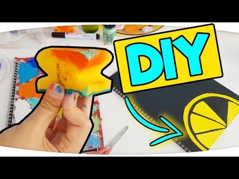 Tatil de Defter Boyama - Nasıl Yapılır , DIY , Kendin Yap | Okula Dönüş Back to School | Fenomen Tv