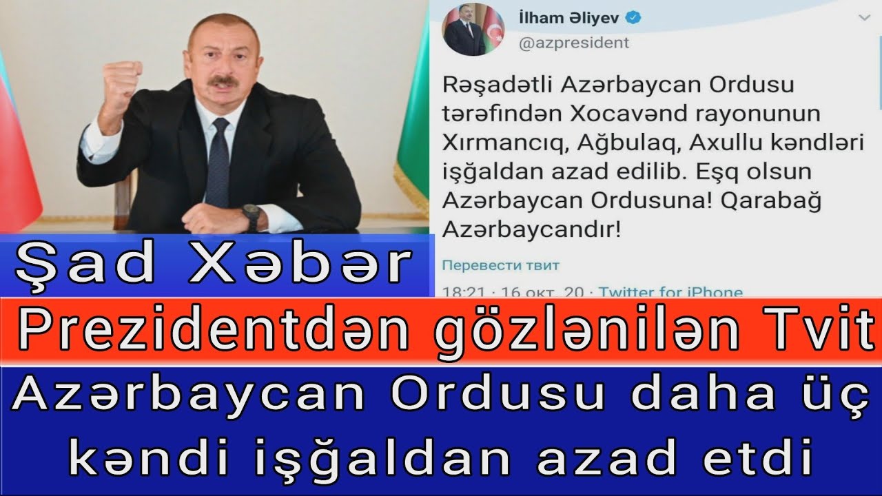 Qarabagdan ŞAD XEBER: Daha 3 kend isgaldan azad edildi - YouTube