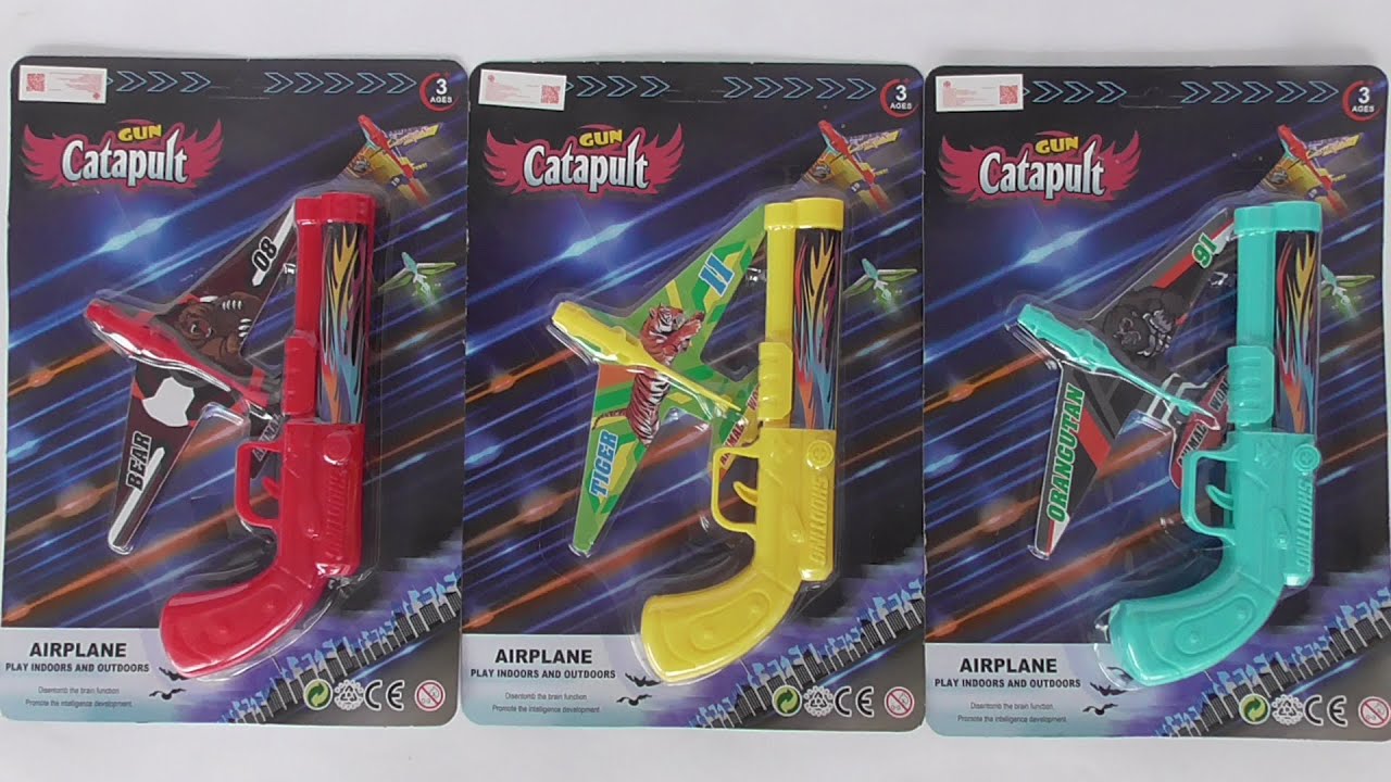 Gun Catapult ปืนยิงเครื่องบินร่อน - YouTube