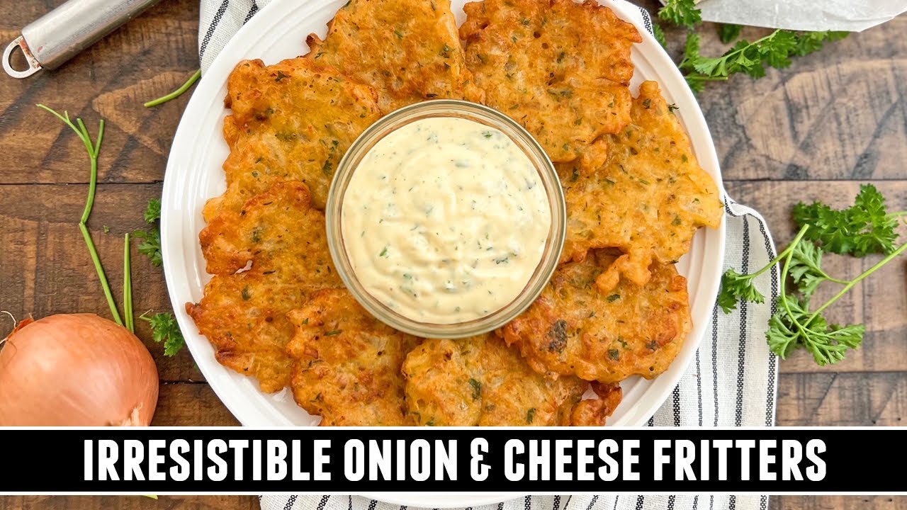 Spanish Onion & Cheese Fritters | Seriously GOOD 20 Minute Recipe - YouTube