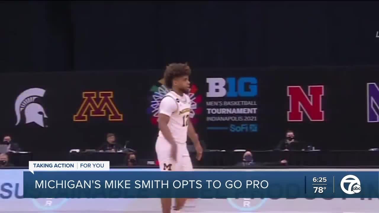 Michigan's Mike Smith declares for NBA Draft - YouTube