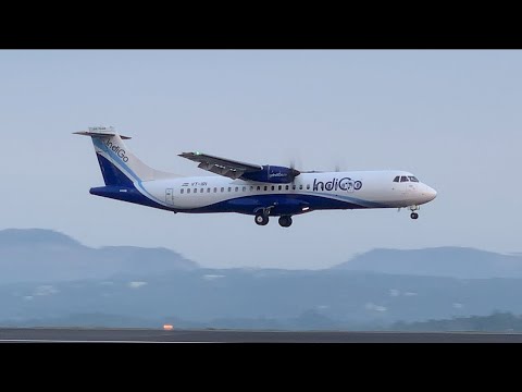 Indigo ATR heavy crosswind landing on table top runway | Calicut ...