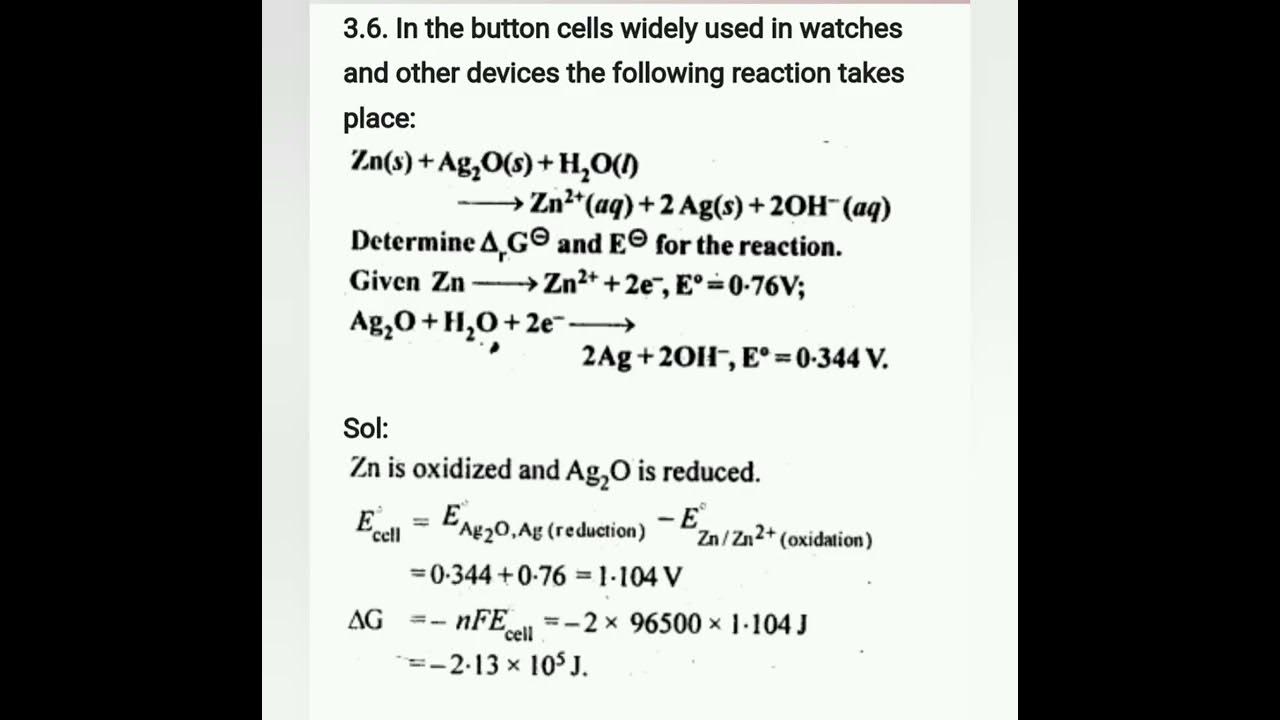 class 12 chemistry lesson 3 solution - YouTube