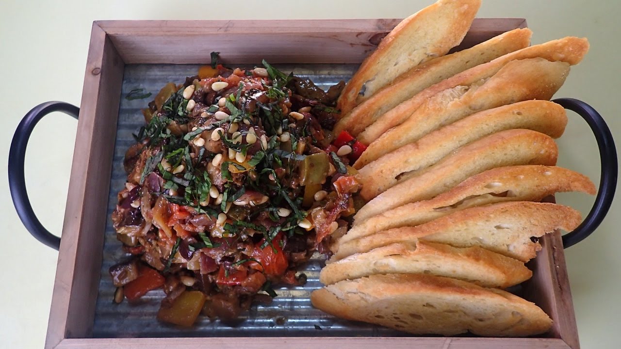 Eggplant Caponata - http://thefatveganchef.com - YouTube