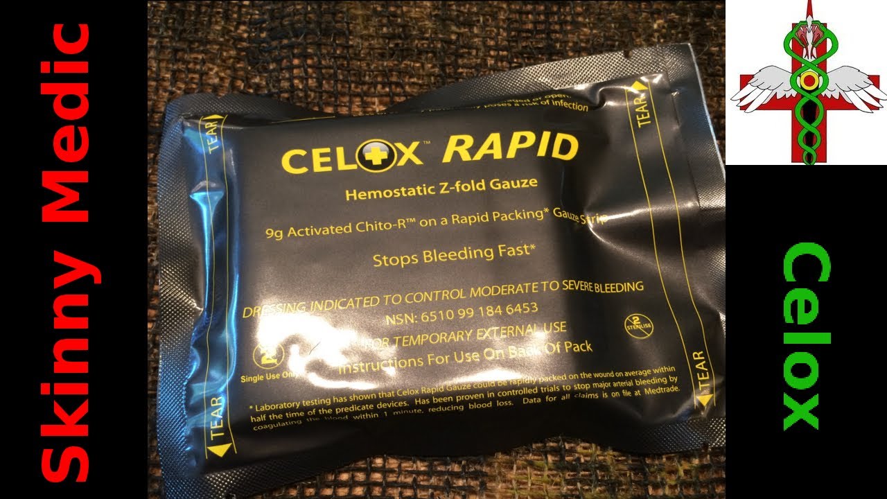 Celox Rapid Hemostatic Z-Fold - YouTube