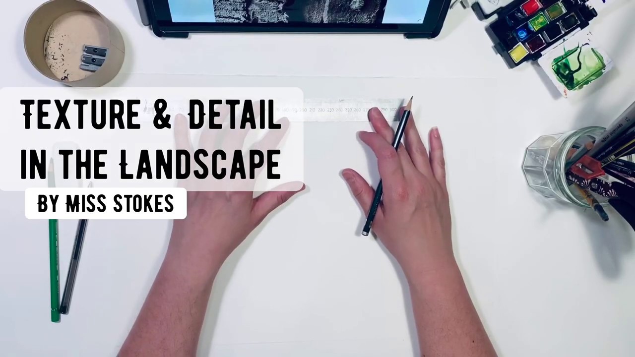 Drawing Tutorial- Texture & Detail in the Landscape Miss Stokes - YouTube