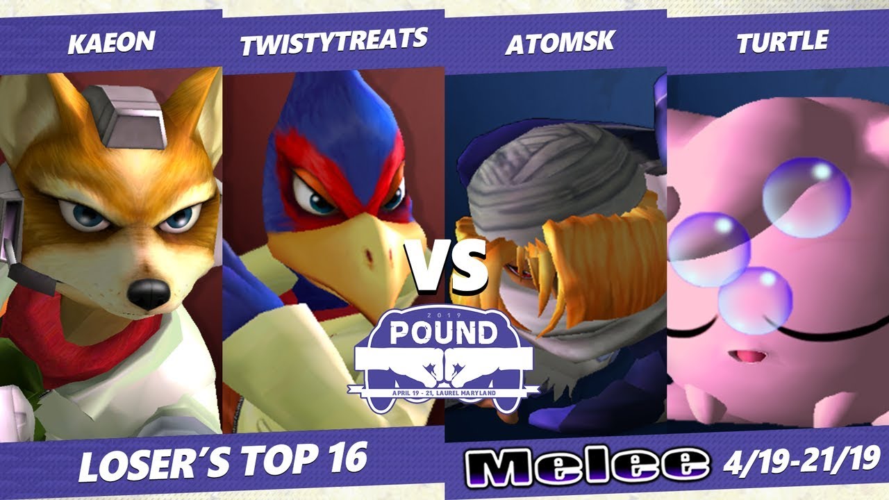 Pound 2019 SSBM Teams - Atomsk & Turtle VS TwistyTreats & Kaeon - Smash ...