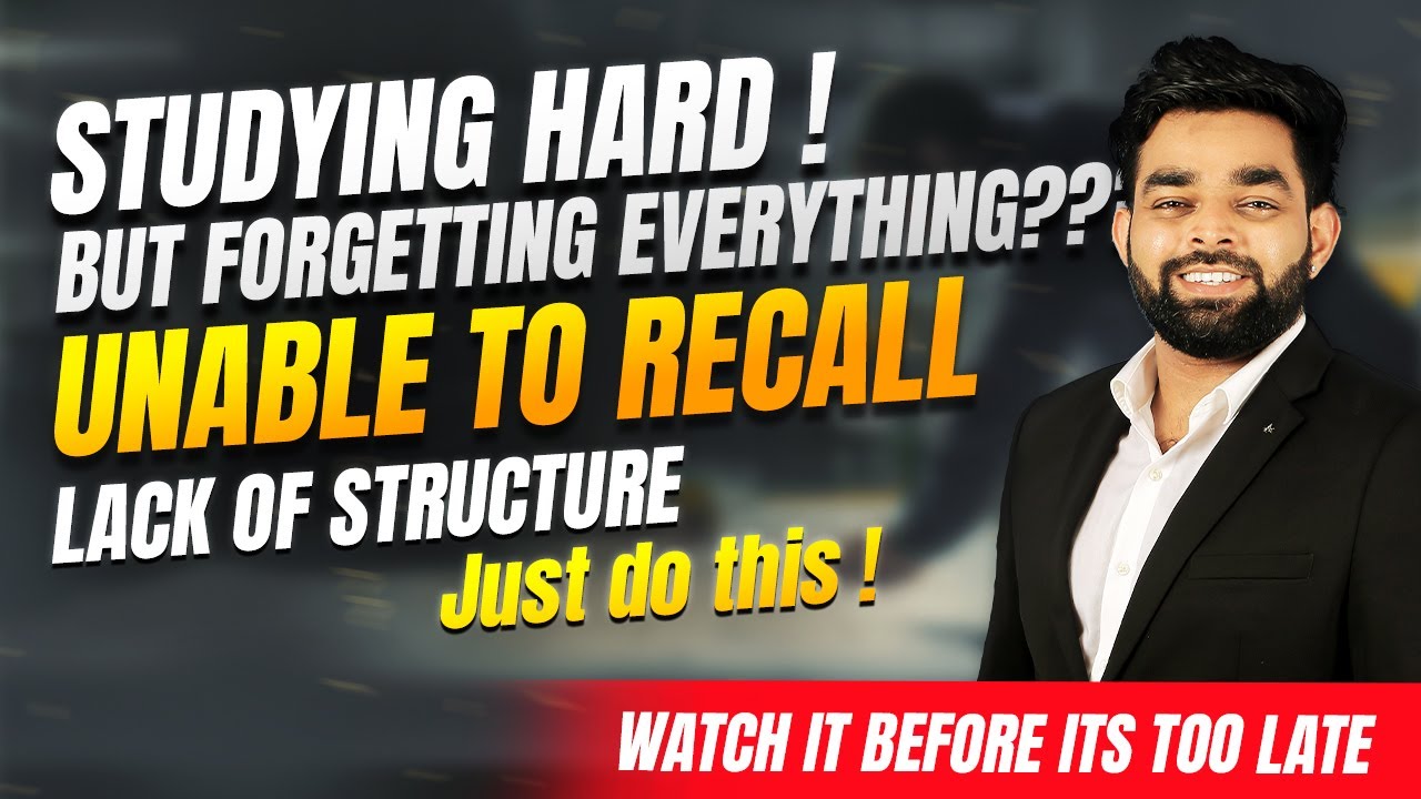 Unable to recall what you ve studied ?? Just do this ! Real reason why ...